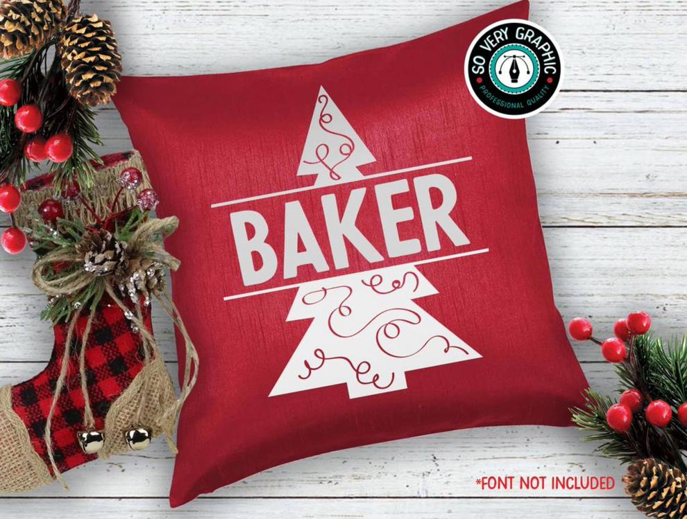 Christmas Split Monogram Tree SVG Design Bundle – So Very Graphic Designs